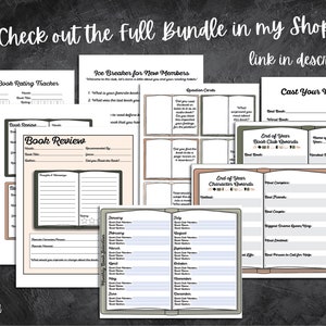 Book Club Question Cards Printable, Book Club Conversation Starters ...