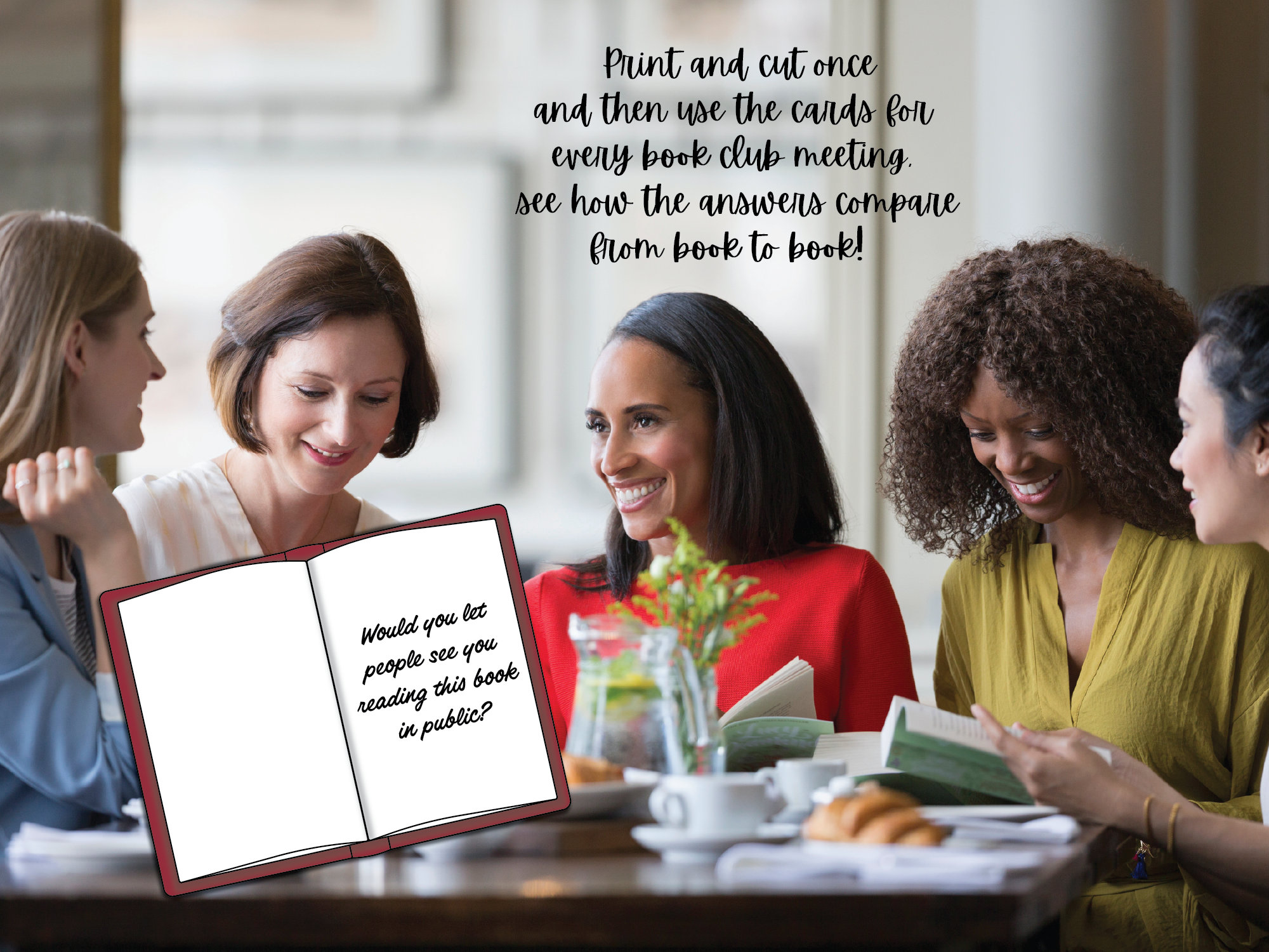 Romance Book Club Question Cards Printable, Romantasy Book Club ...