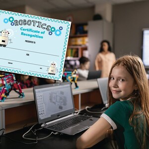 Robotics Certificate of Completion and Robotics Certificate of Recognition Printable, Robotics ...