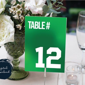 Printable 1-40 Sports Themed Table Numbers for Party, Digital Download ...