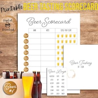 Beer Tasting Score Card – Cerveza Fiesta, Printable PDF - Etsy