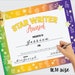 Writing Certificate Printable Template, Star Writer Award of ...