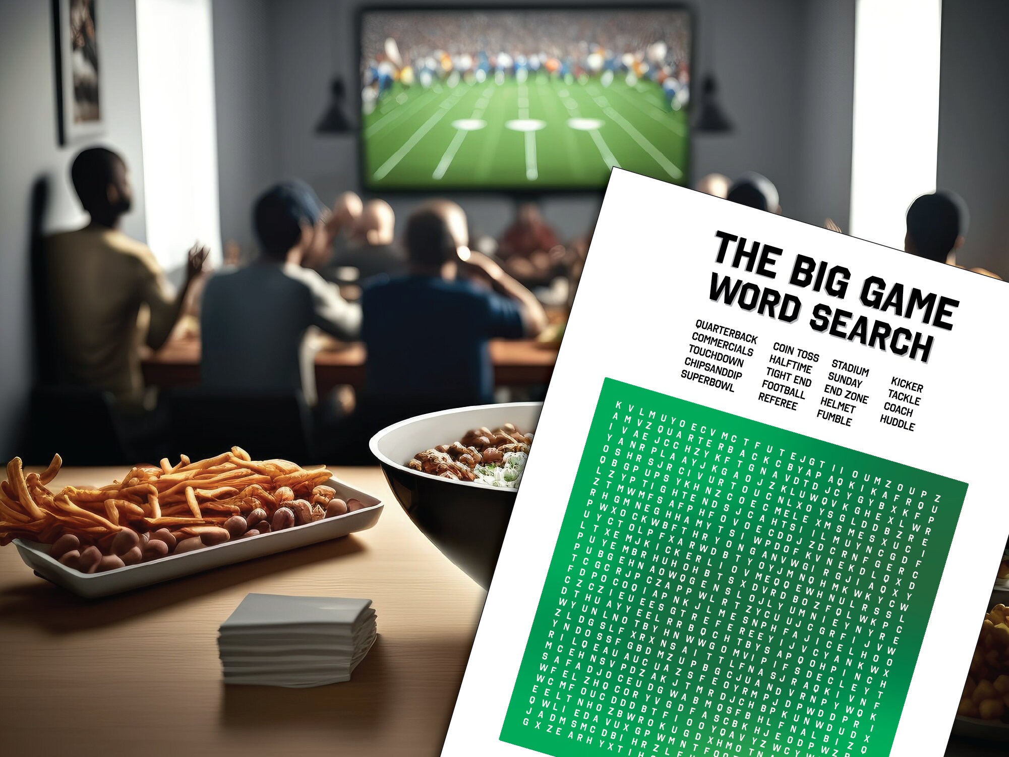 Big Game LVIII 2024 Kids Party Games and Activities, Football Maze ...