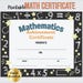 Math Certificate Award of Recognition Template, Editable PDF Digital ...