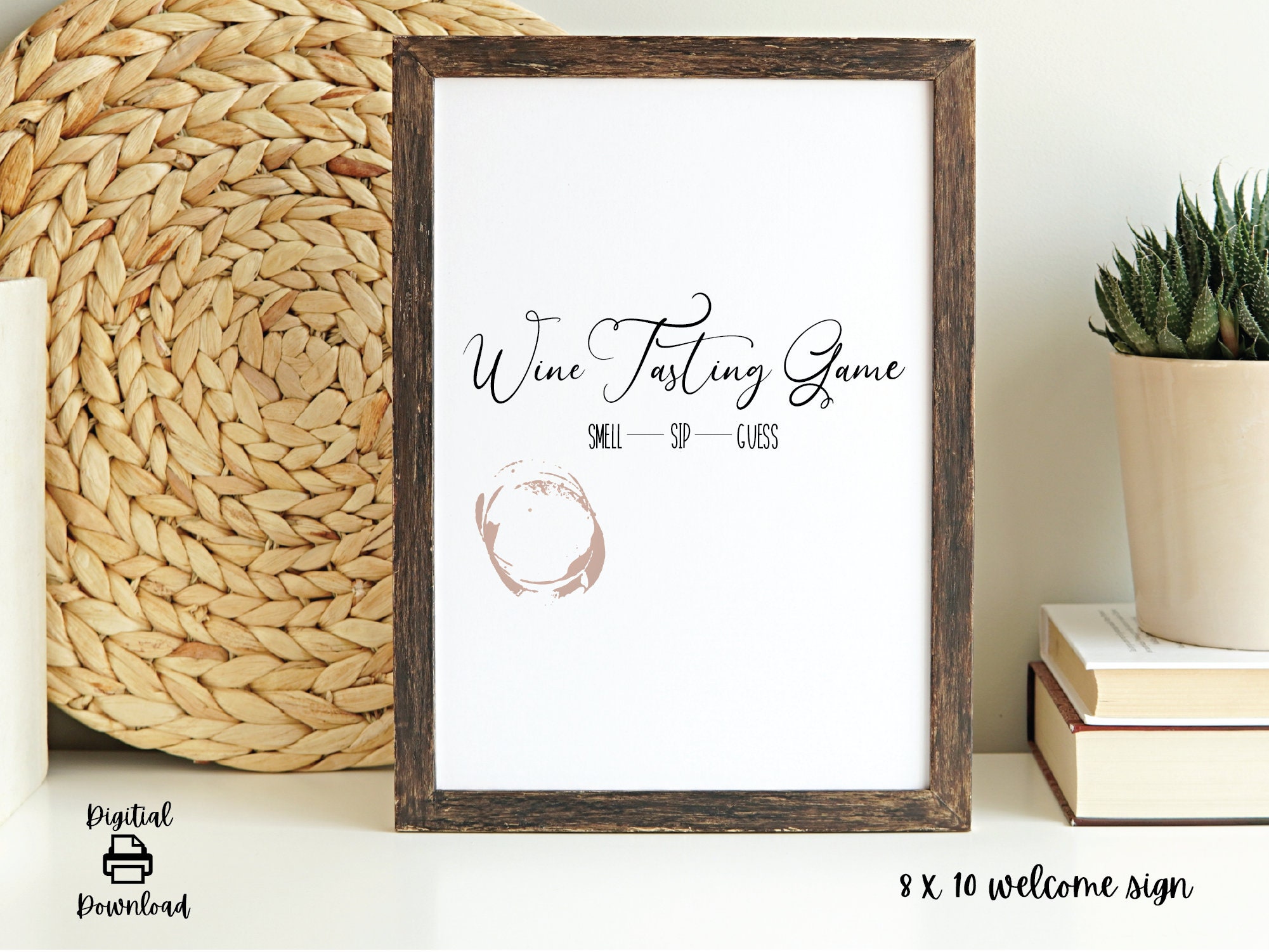 Wine Tasting Party Kit Printable, Blind Taste Test Game, Wine Tasting ...