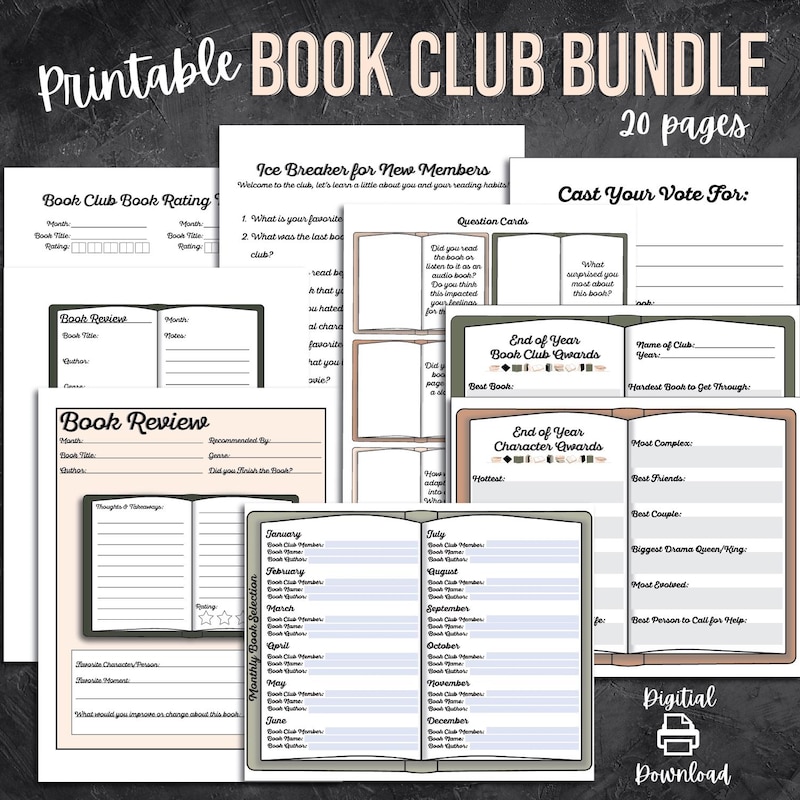 Book Club - Etsy