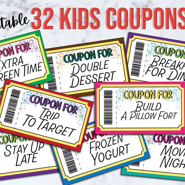 Reward Coupons - Etsy