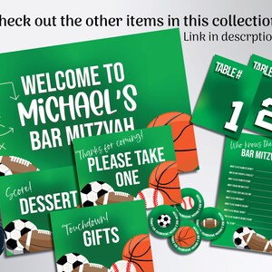 Printable 1-40 Sports Themed Table Numbers for Party, Digital Download ...