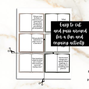 Book Club Question Cards Printable, Book Club Conversation Starters ...