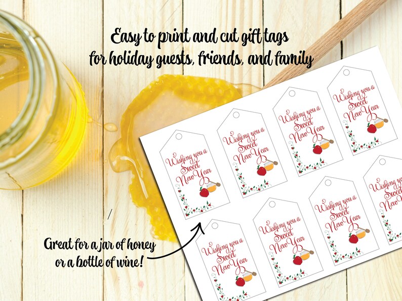 Printable Rosh Hashanah Bundle, Decorations, Holiday Cards and Gift ...
