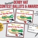 Derby Day Hat Contest Printable, Kentucky Derby Hat Contest, Best Derby ...