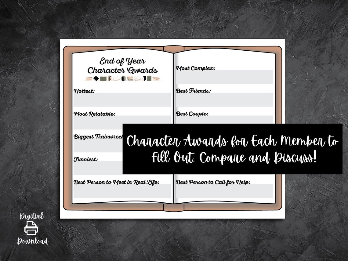 Book Club Bundle Printable, Book Club Questions and Conversation ...