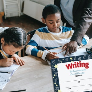 Writing Certificate Printable Template, Writer Achievement Certificate ...