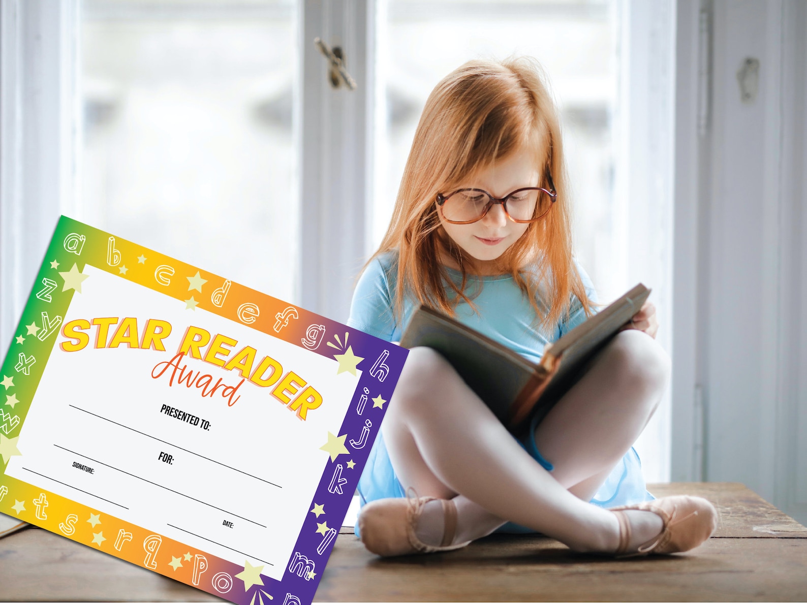 Star Reader Certificate Template, Reading Award of Recognition ...