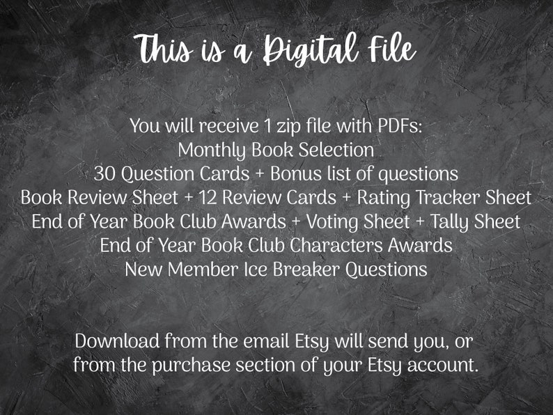 Book Club Bundle Printable, Book Club Questions and Conversation ...