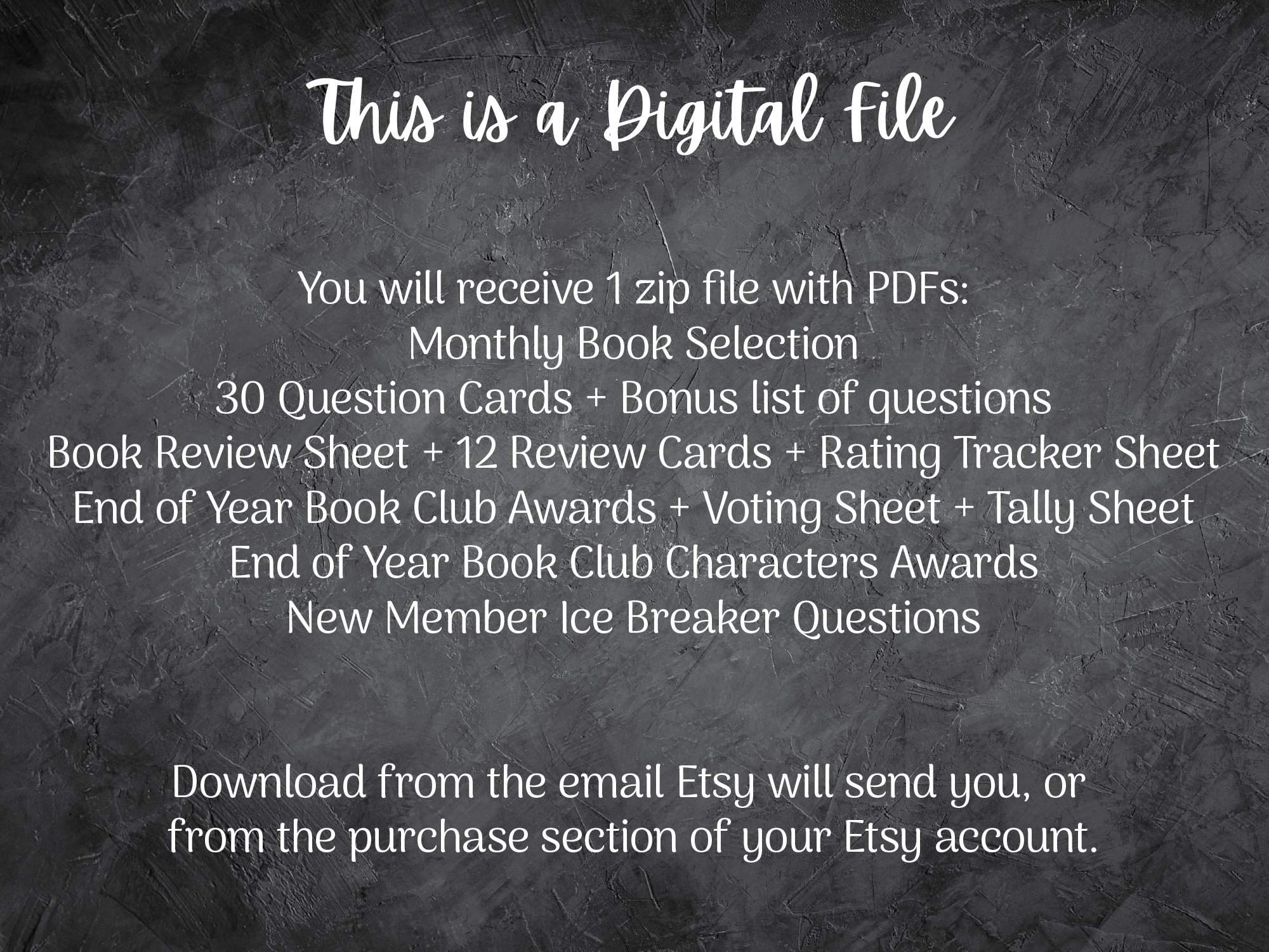 Book Club Bundle Printable, Book Club Questions and Conversation ...