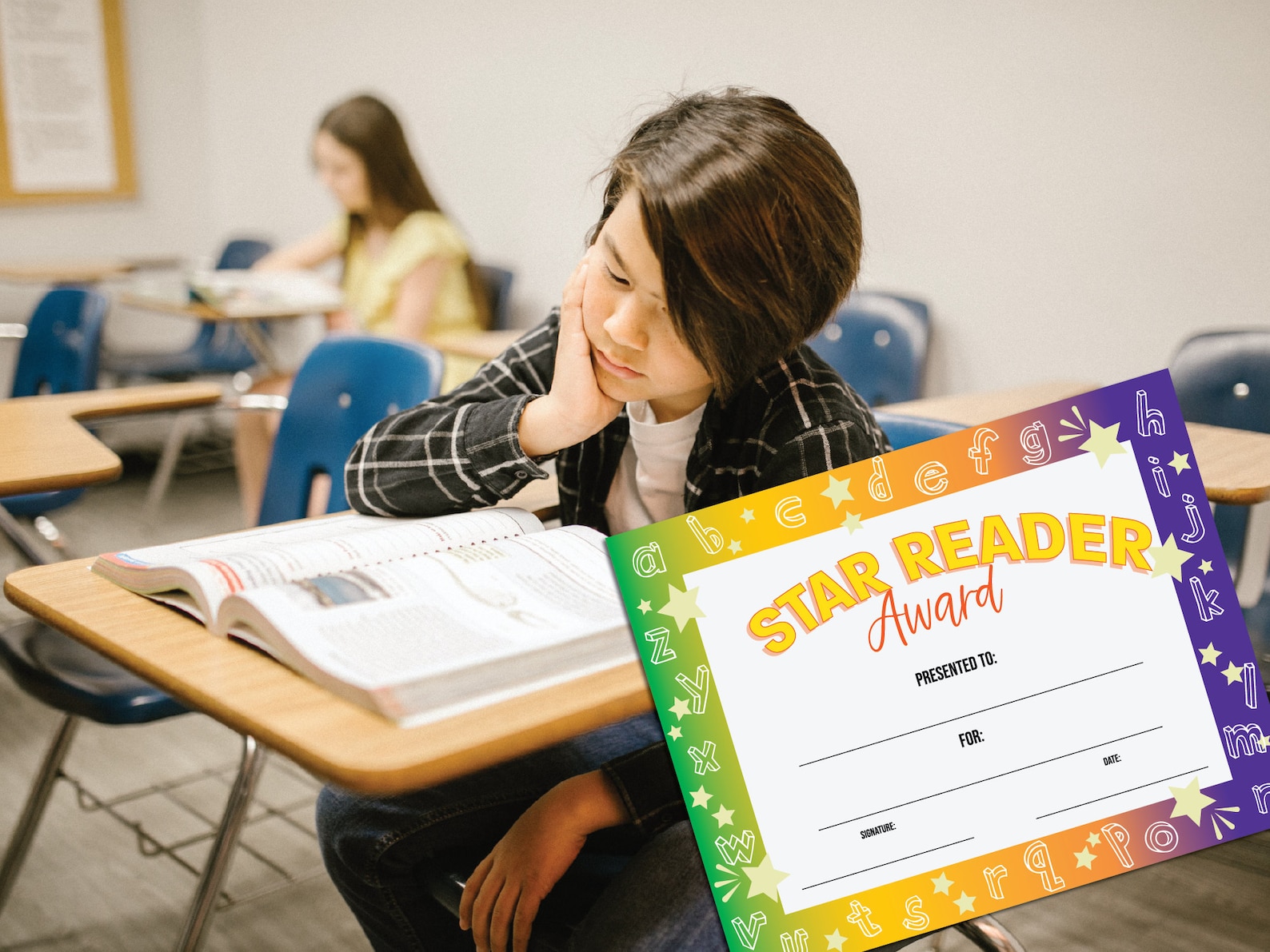 Printable Star Reader Award Certificate, Classroom Reader of the Month ...