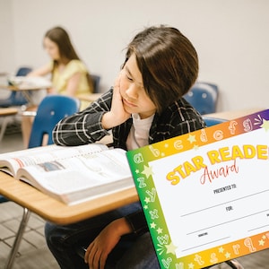 Reading Certificate, Star Reader Award of Recognition, Classroom Award ...