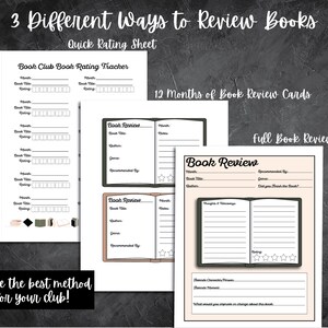 Book Club Bundle Printable, Book Club Questions and Conversation ...
