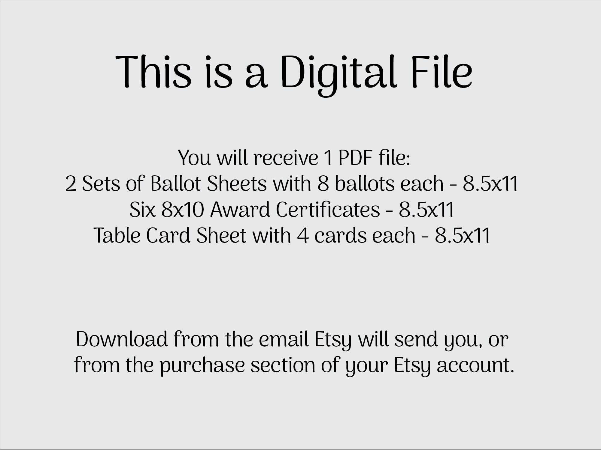 Pie Baking Contest Award Certificates, Voting Ballots & Table Cards for ...