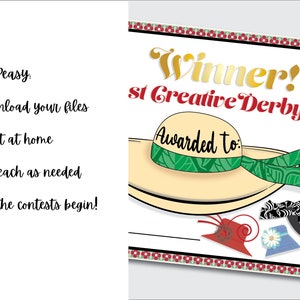Derby Day Hat Contest Printable, Kentucky Derby Hat Contest, Best Derby ...