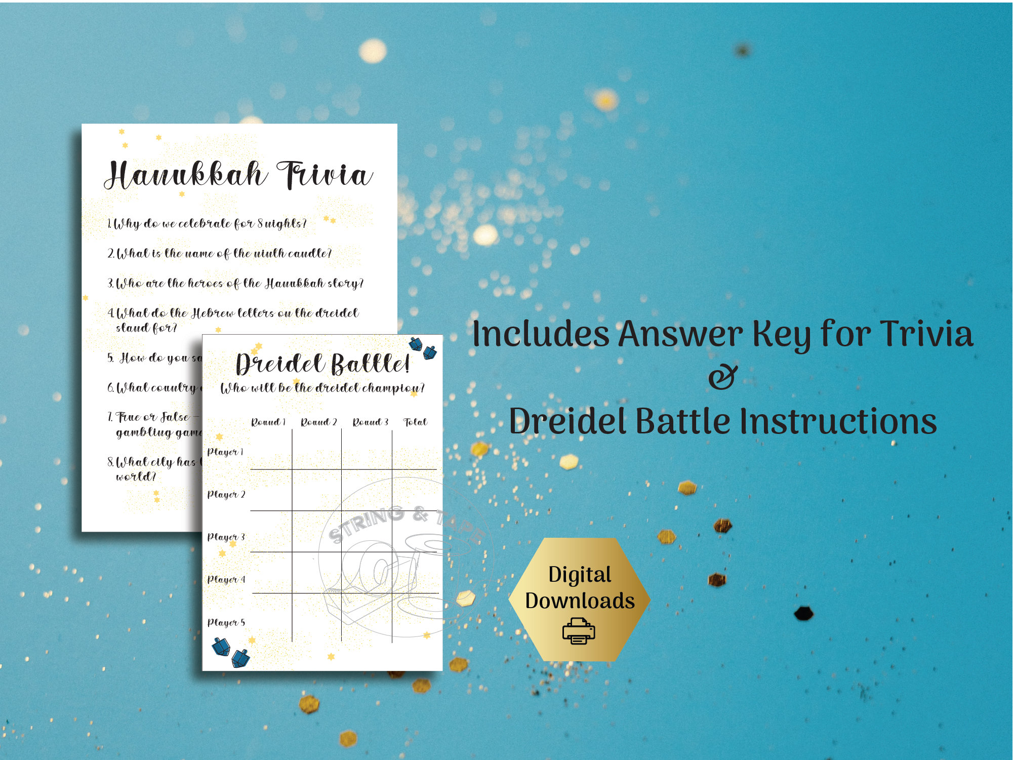 Printable Hanukkah Game and Activity Bundle for Kids - Etsy