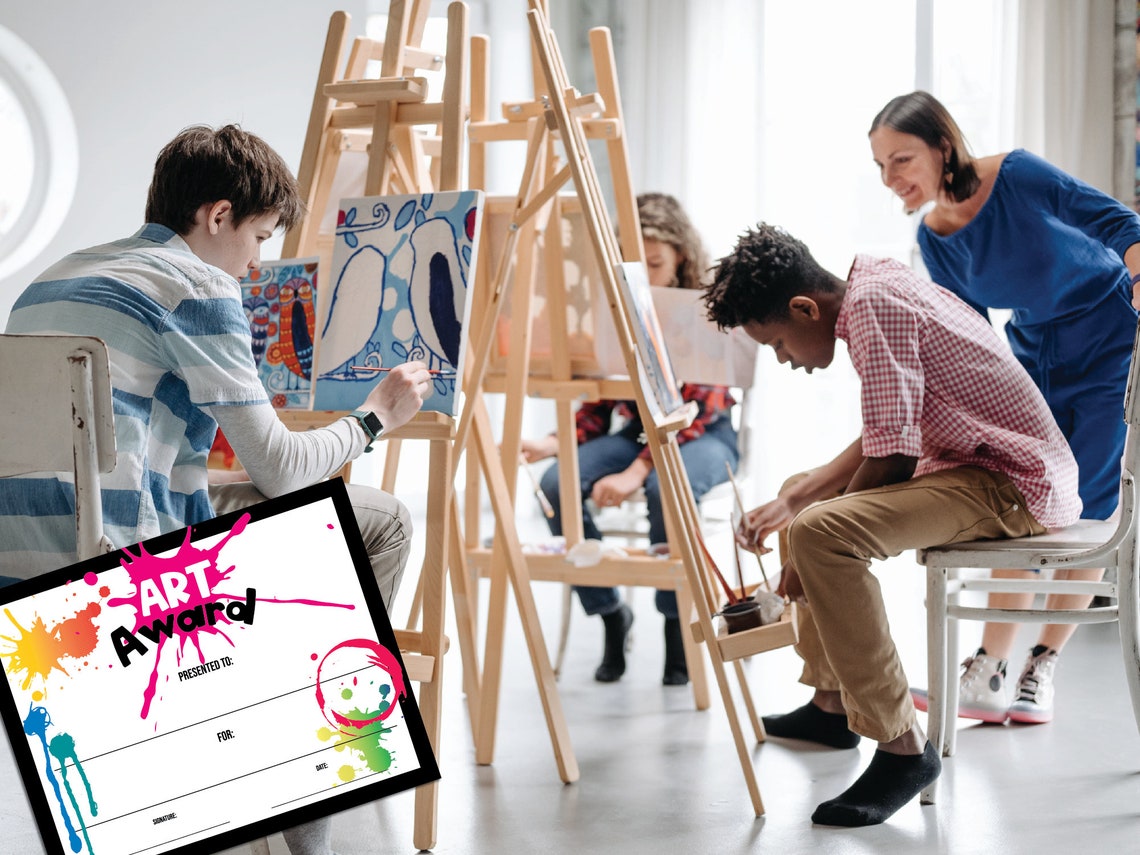 Art Award Certificate Printable, Art Class or Student Art Exhibit ...