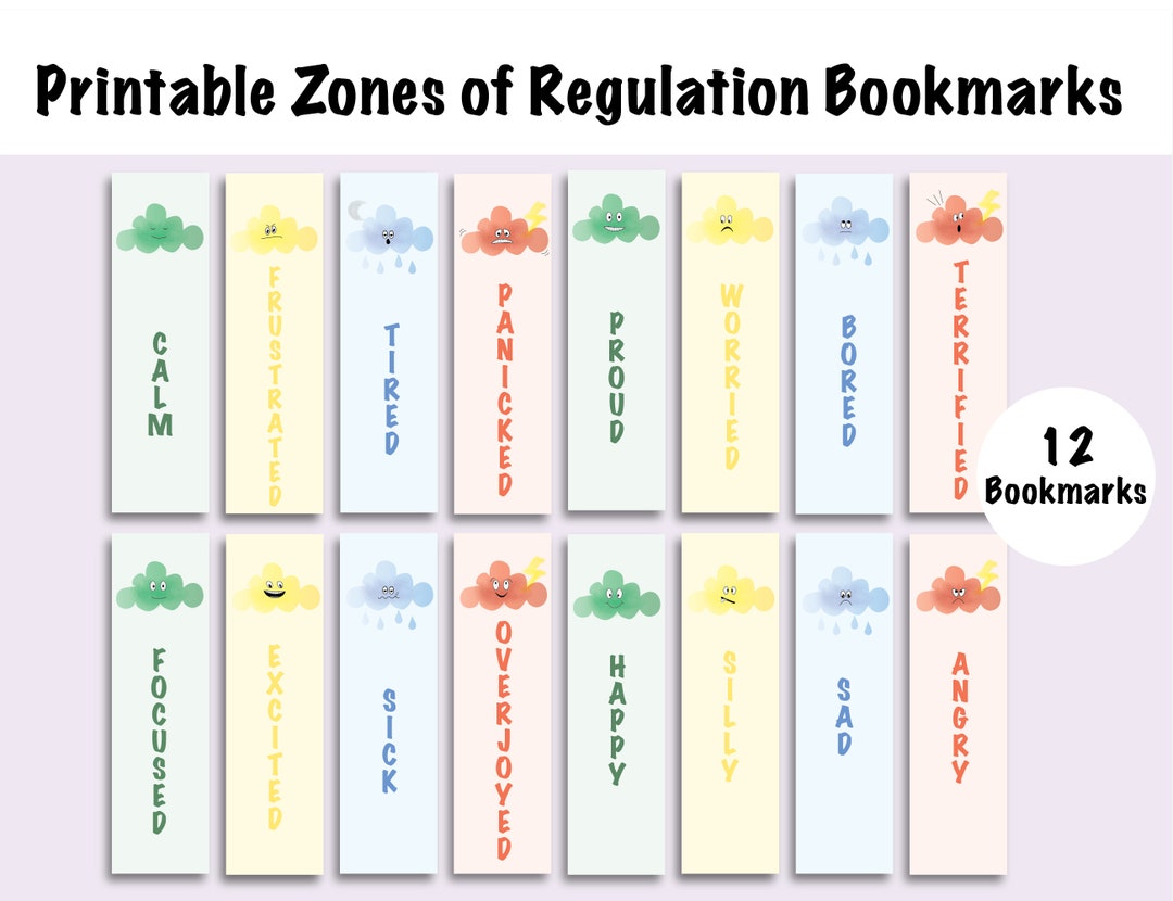 Printable Feelings and Emotions Bookmarks for Preschoolers and - Etsy