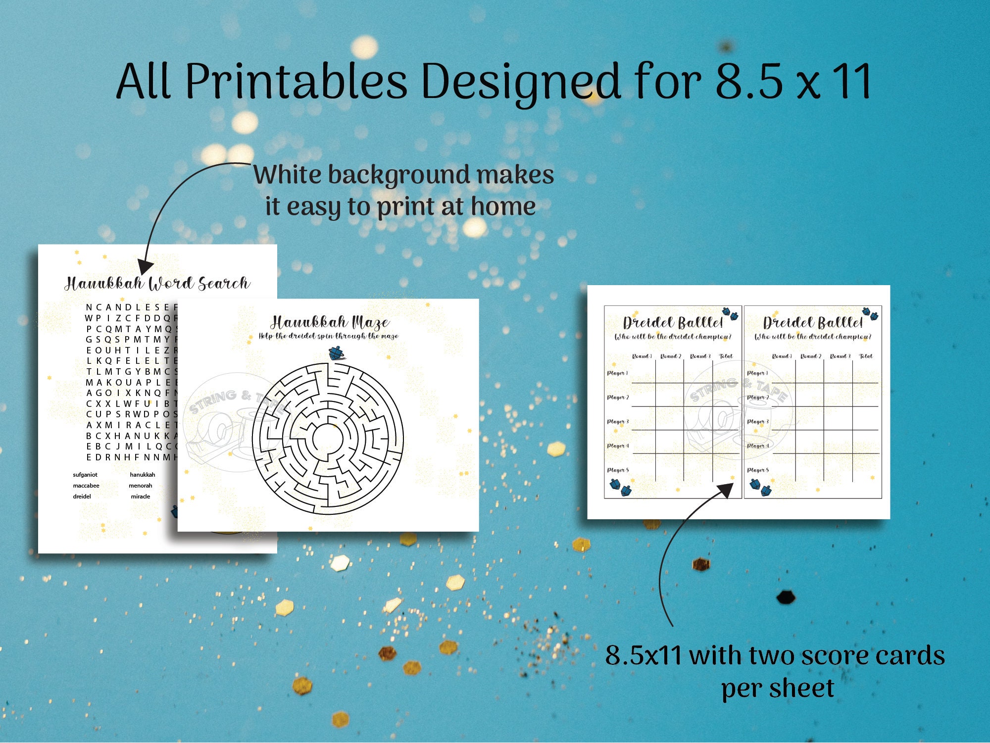 Printable Hanukkah Game and Activity Bundle for Kids - Etsy