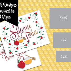 Printable Rosh Hashanah Bundle, Decorations, Holiday Cards and Gift ...