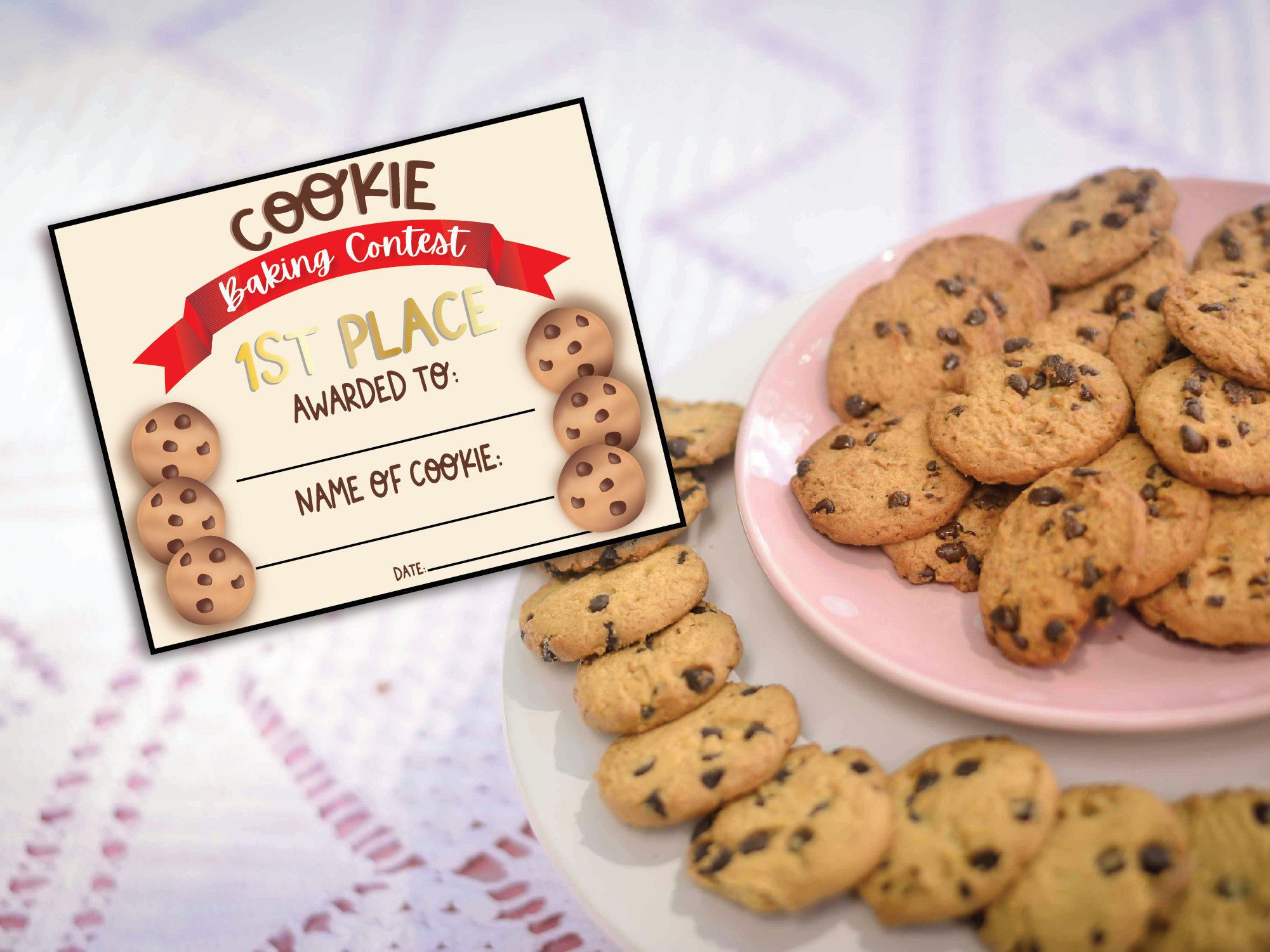 Cookie Baking Contest Voting Ballots and Awards Printable, Cookie Bake ...