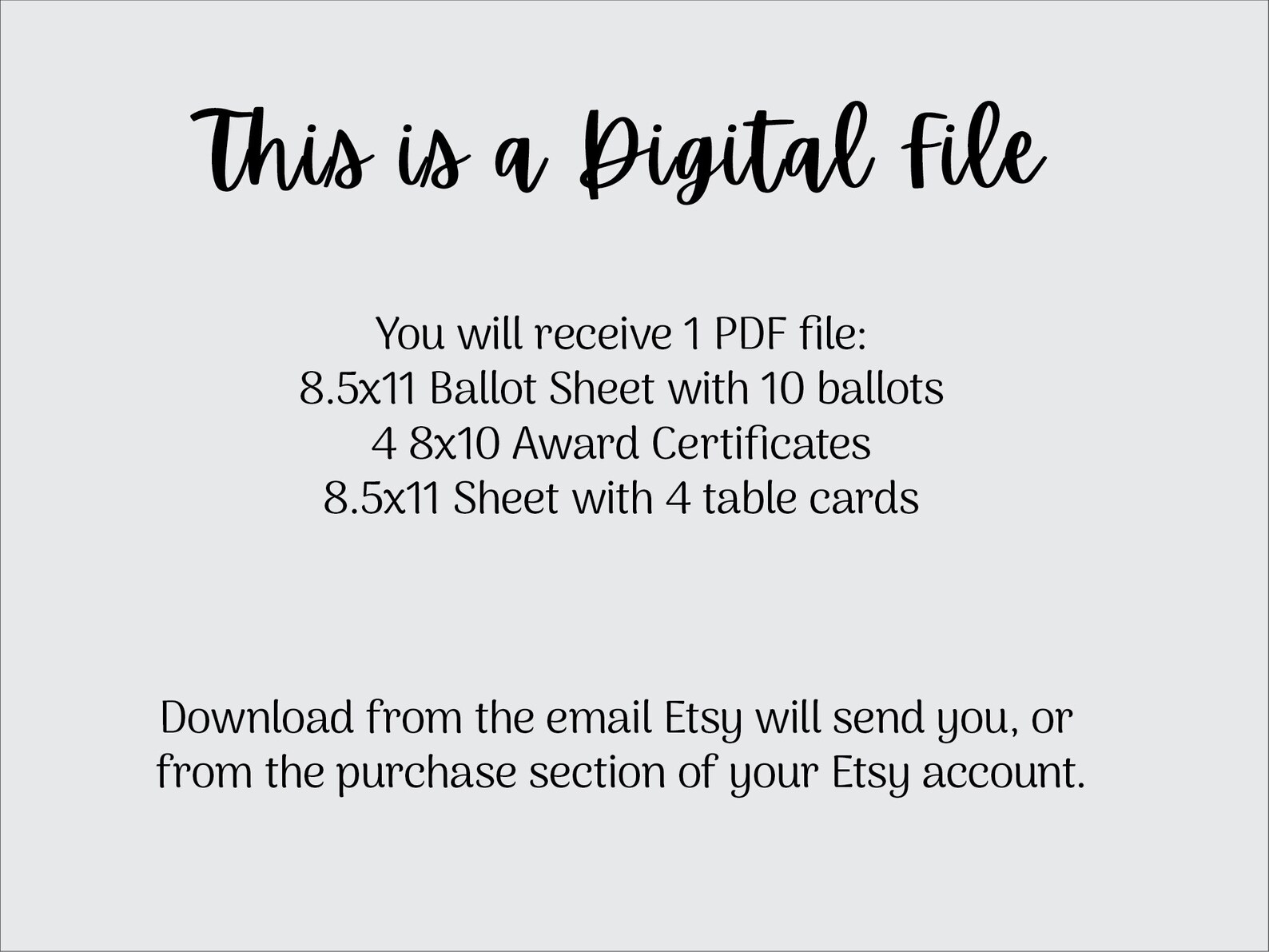 Dessert Contest Voting Ballots and Awards, Bake off Winner Certificates ...