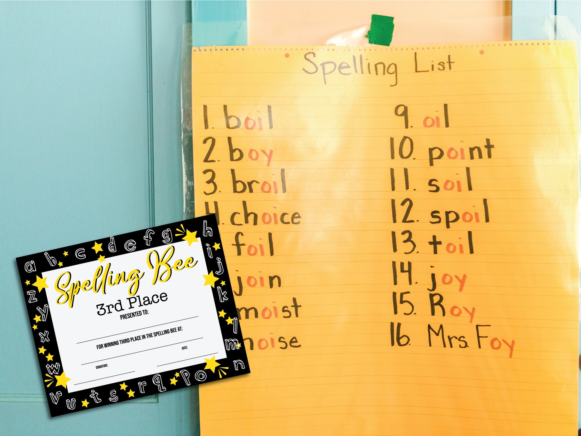 Spelling Bee Certificate Printable Template, Spelling Bee Competition ...