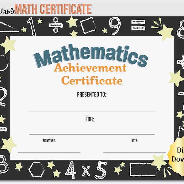 Award Certificate - Etsy