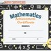 Math Certificate Award of Recognition, Editable PDF Digital Download ...