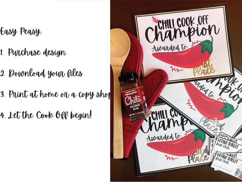 Chili Cookoff Kit: Ballots, Awards, and Certificates for the Ultimate ...