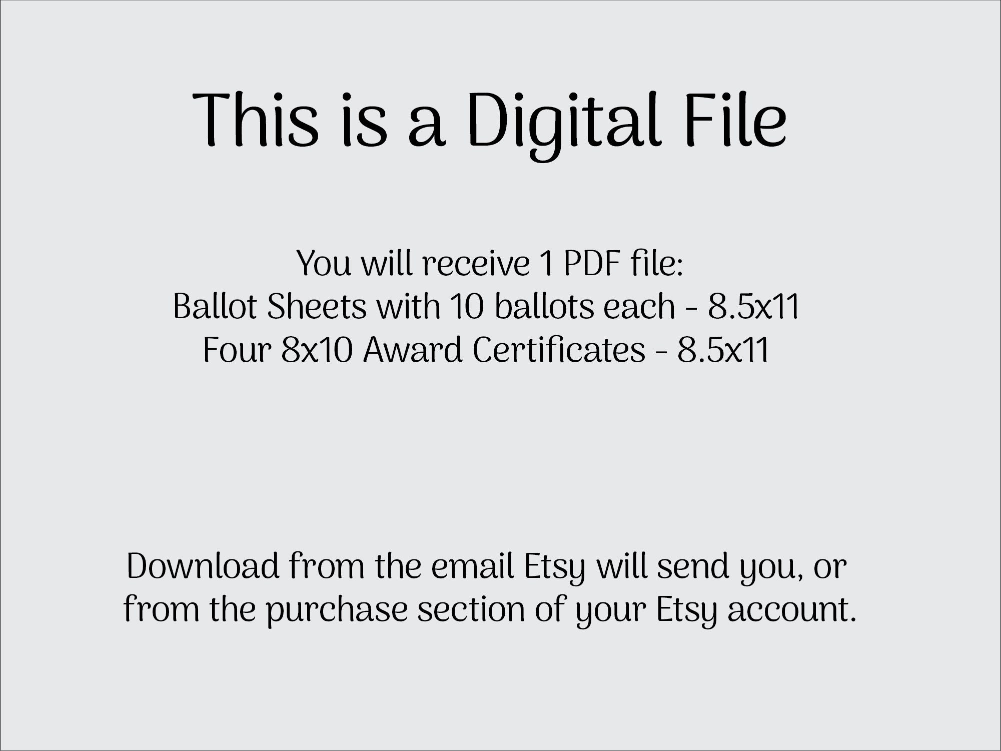 Pumpkin Painting Contest Voting Ballots and Award Winner Certificate ...