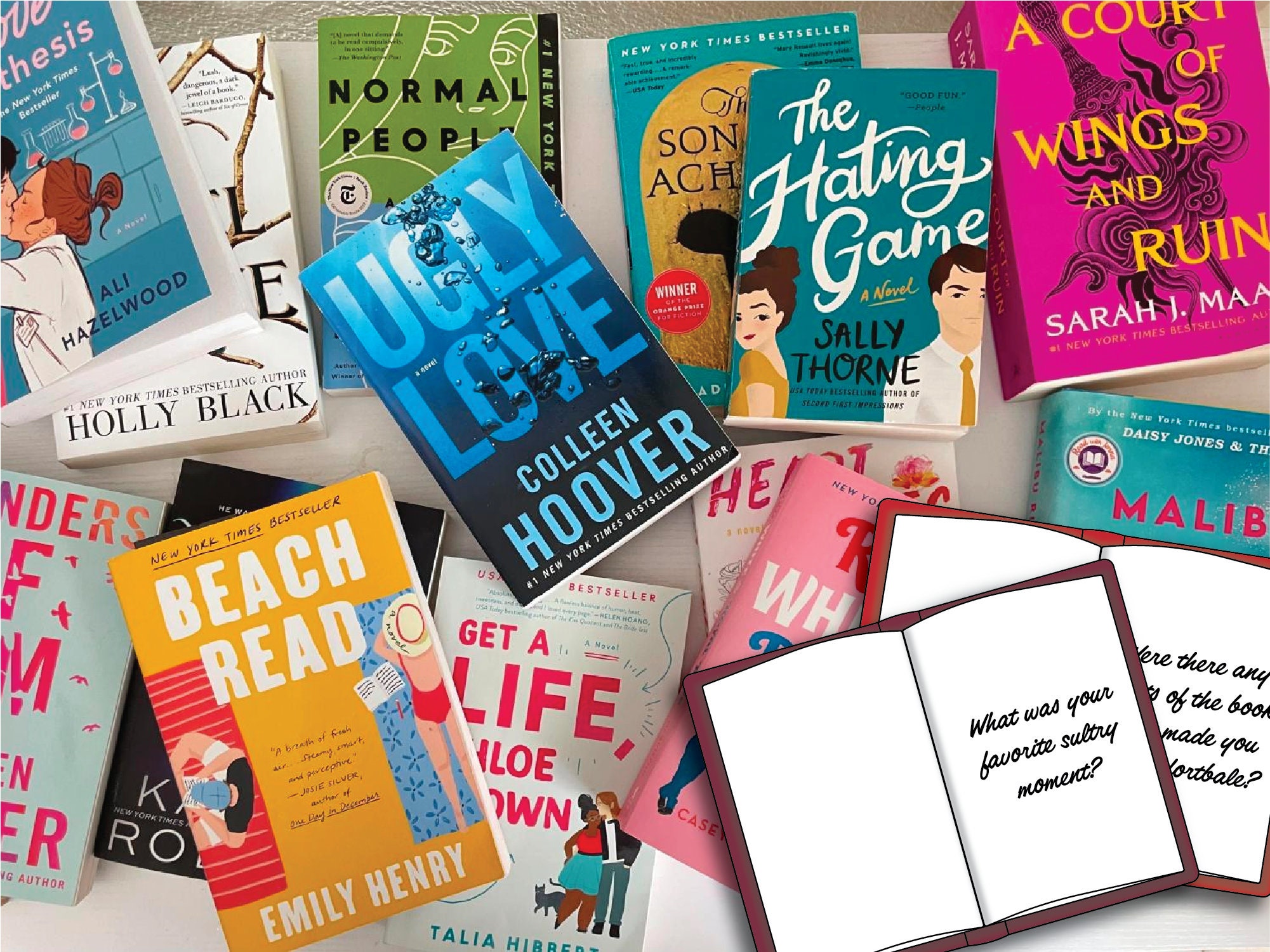 Romance Book Club Question Cards Printable, Romantasy Book Club ...