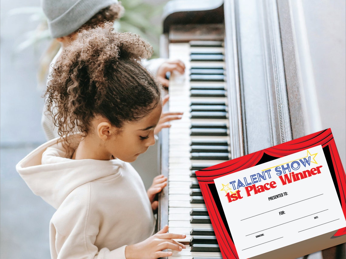 Talent Show Award Certificates and Entry Form for Contest, Talent ...