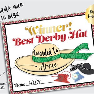 Derby Day Hat Contest Printable, Kentucky Derby Hat Contest, Best Derby ...