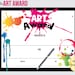 Art Award Certificate Printable, Art Class or Student Art Exhibit ...