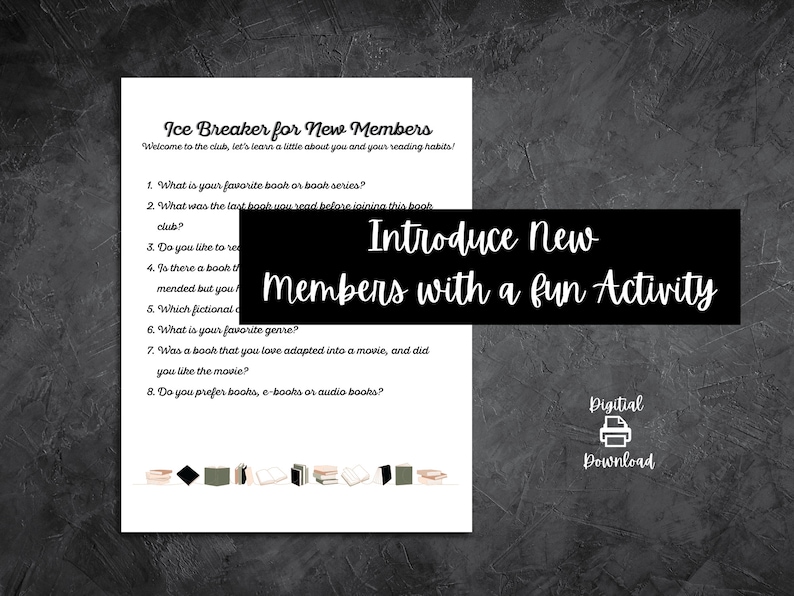 Book Club Template Printable Kit – All-in-one Book Club Planner ...