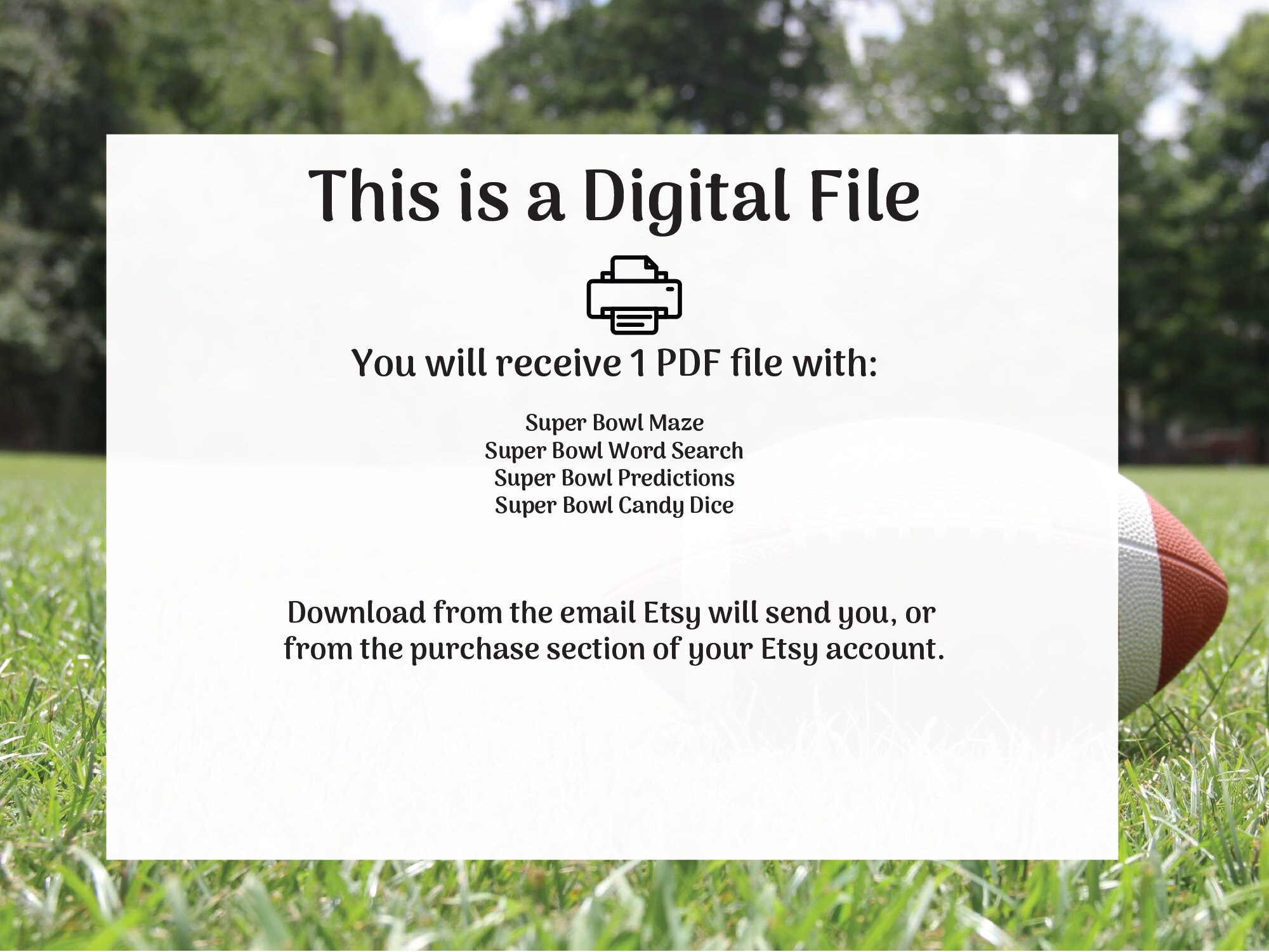 Big Game LVIII 2024 Kids Party Games and Activities, Football Maze ...