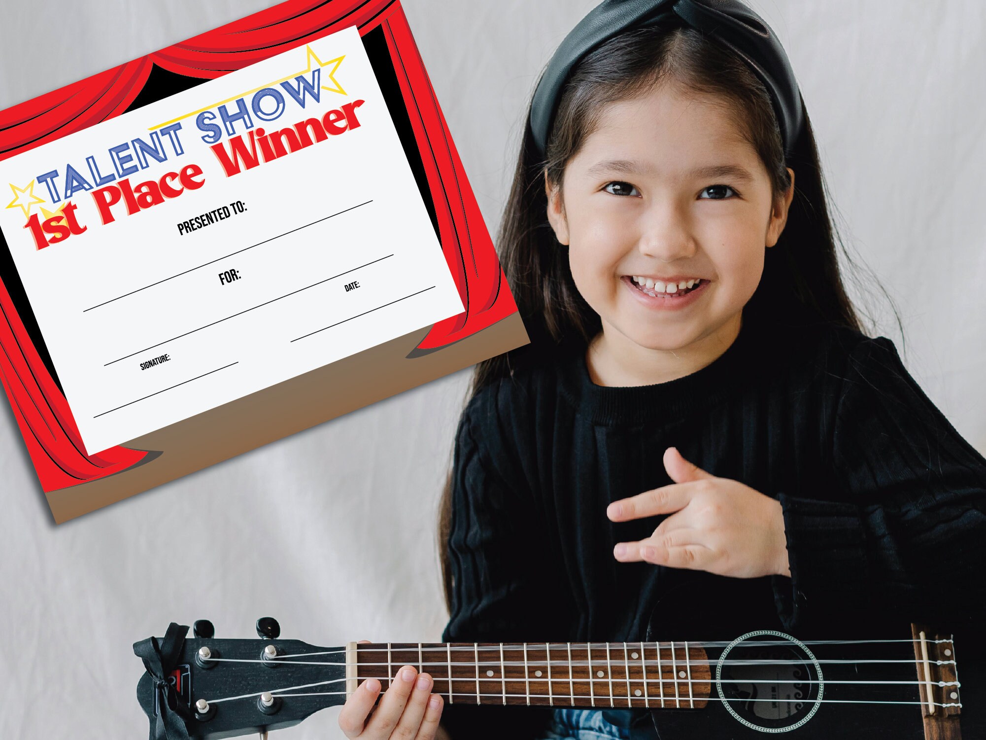 Talent Show Award Certificates and Entry Form for Contest, Talent ...