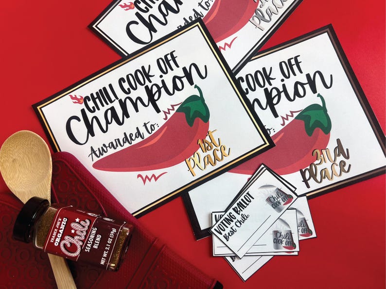 Chili Cookoff Kit: Ballots, Awards, and Certificates for the Ultimate ...
