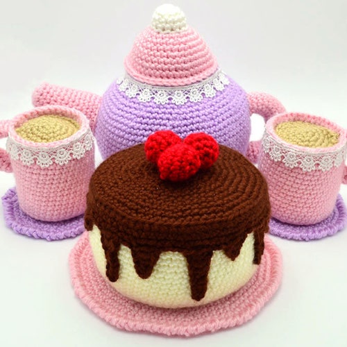 Amigurumi Tea Set and Cake Crochet Pattern Crochet Food - Etsy