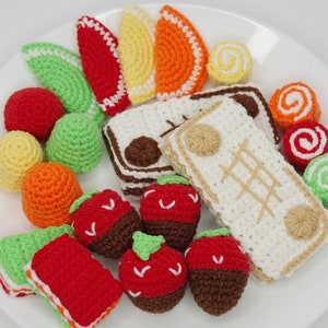 Crochet Play Food Sweets & Desserts, Amigurumi Patterns. Over 60 ...