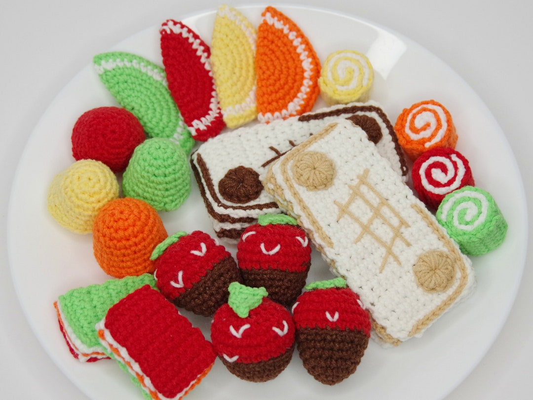 Crochet Play Food. Crochet Food Pattern. Crochet Marmalade, Gumdrops ...