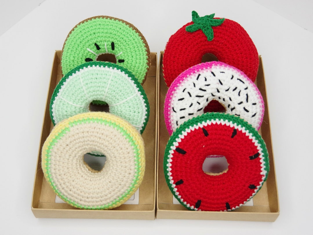Crochet Play Food. Crochet Donuts Fruit Slice. Crochet Food Patterns ...