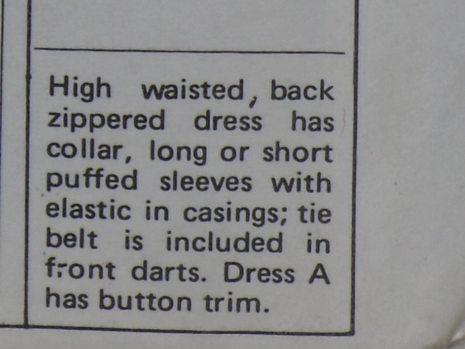 Mccall's 3832 Pattern Mini Maxi Dress High Waist Empire Size 7JP Bust ...